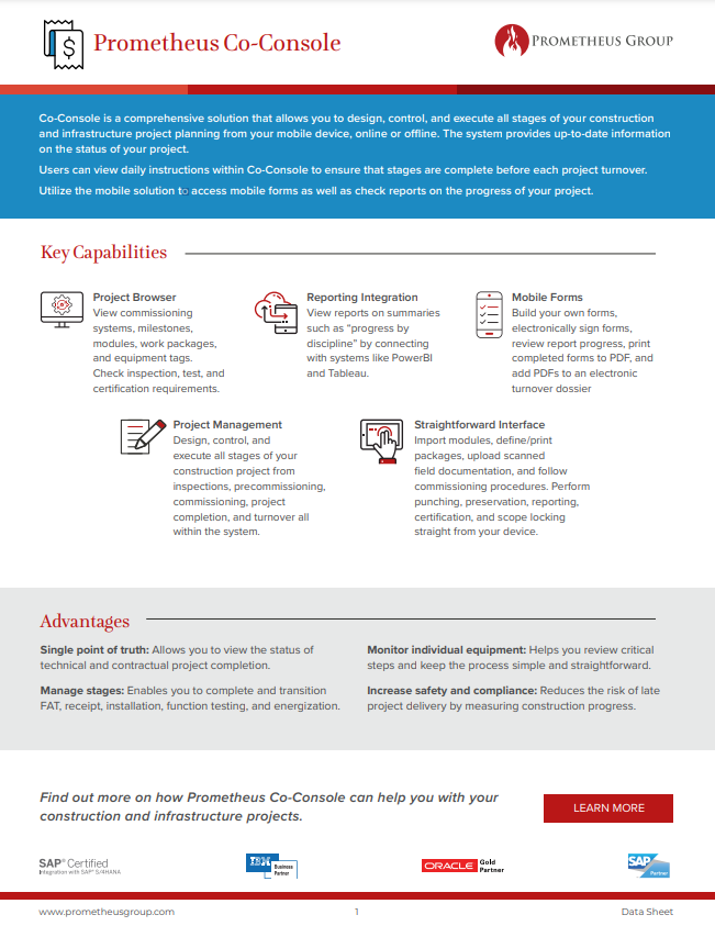 Prometheus Co-Console | Prometheus Group